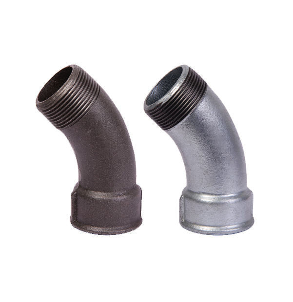 NO 40 - ISO/EN G4 long sweep bend 45° F x M - Krause K + K GmbH