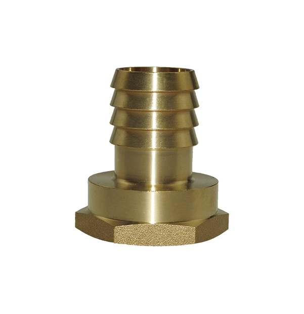 Female thread stem with hexagon made of brass - Krause K + K GmbH