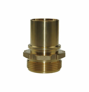 Hose stem with male thread EN 14420-5 made of stainless steel or brass ...
