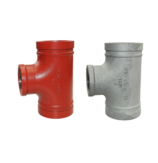 Grooved tee No. 131R with reduced female thread outlet - Krause K + K GmbH