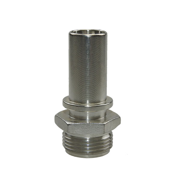Hose stem with male thread EN 14420-5 made of stainless steel or brass ...